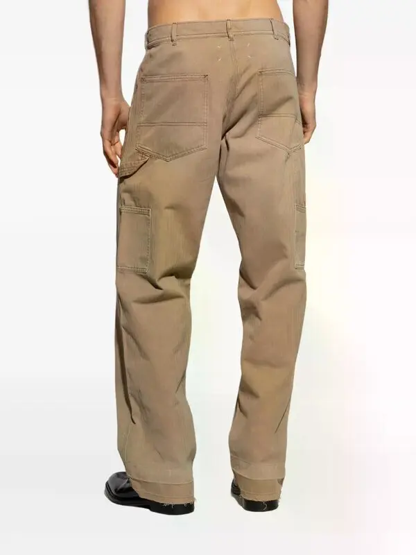 MAISON MARGIELA Herringbone Frayed Trousers