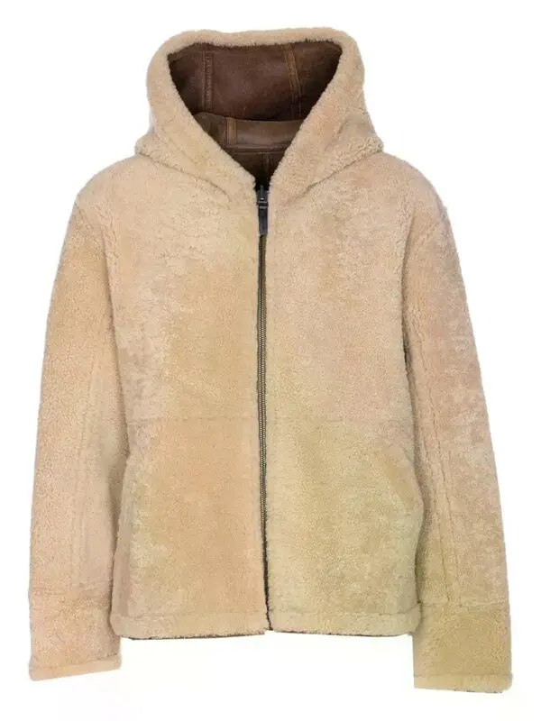 YVES SALOMON Reversible Hooded Shearling Jacket