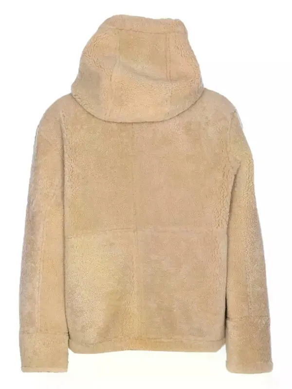 YVES SALOMON Reversible Hooded Shearling Jacket