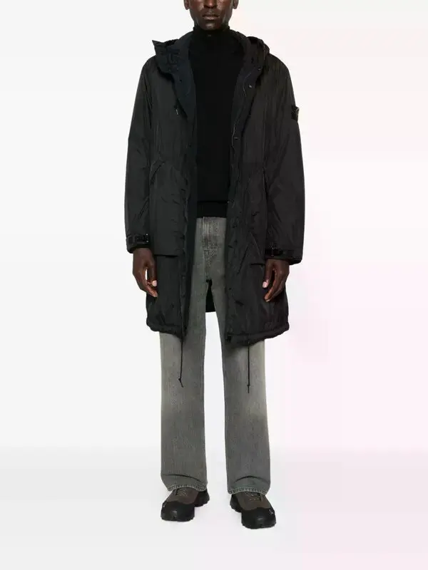 Stone Island Hooded Drawstring Coat