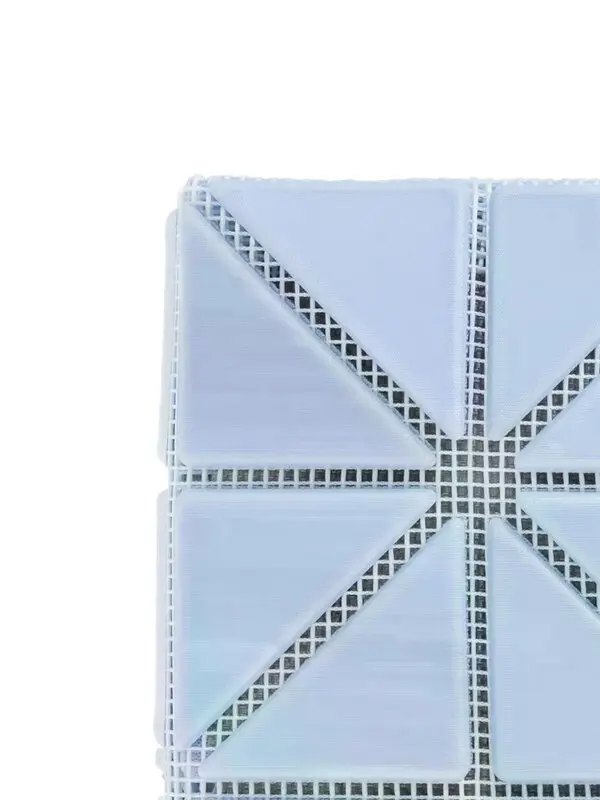 Issey Miyake Geometric-pattern Wallet - Blue