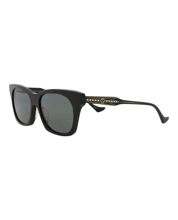 Gucci Cat Eye Sunglasses - Black Black Grey (gg1299s/30013902/001)