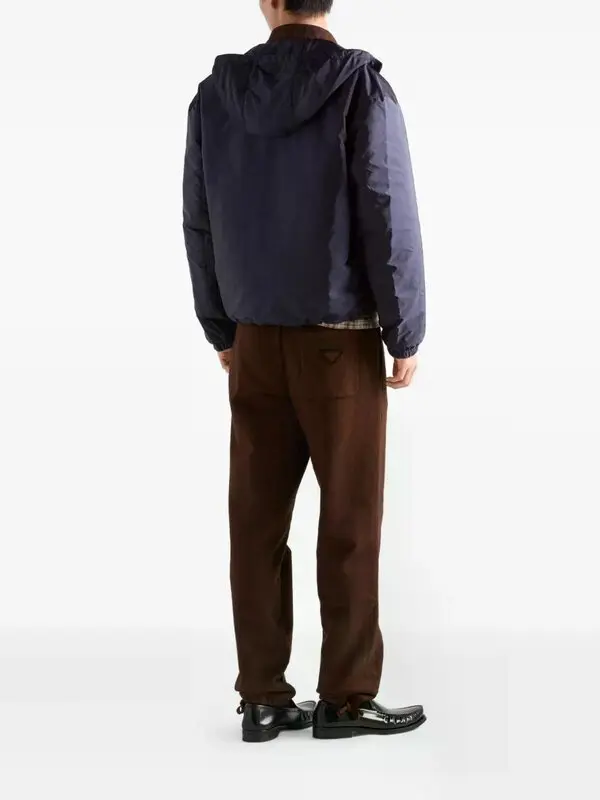 Prada Triangle-logo Hooded Jacket