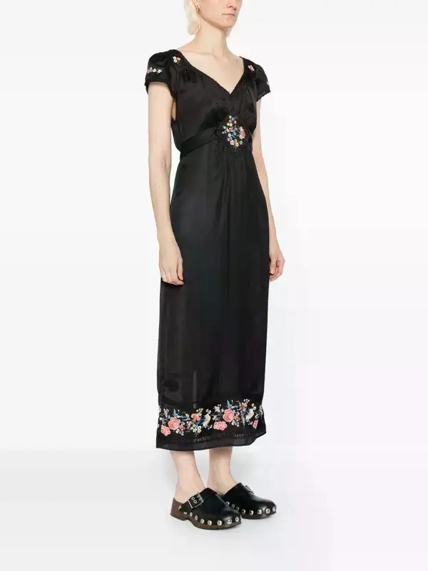 Rixo Carey Midi Dress - Black