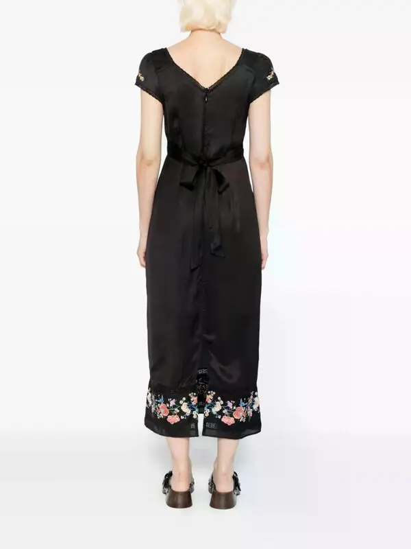 Rixo Carey Midi Dress - Black
