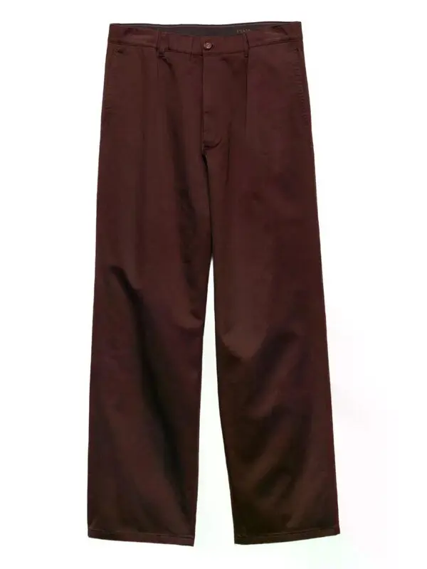 Prada Triangle-logo Cotton Trousers