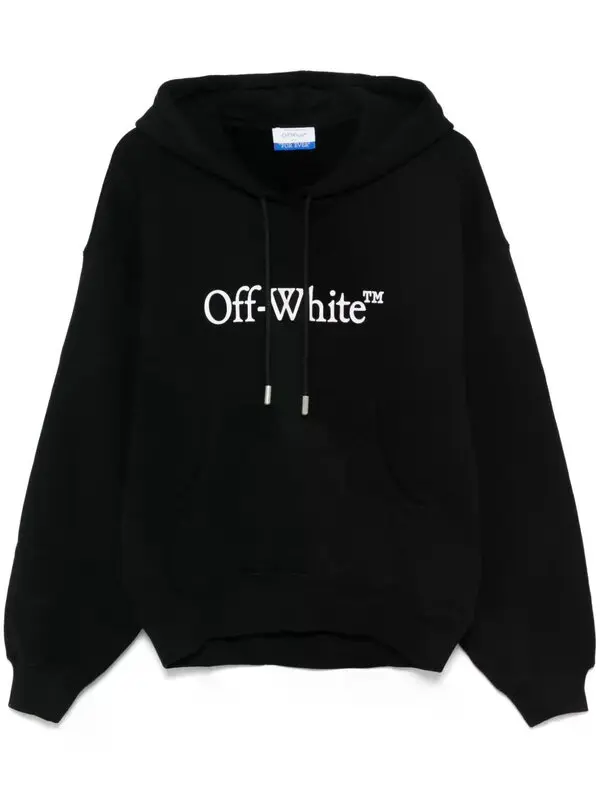 Off-White Logo Print Cotton Hoodie