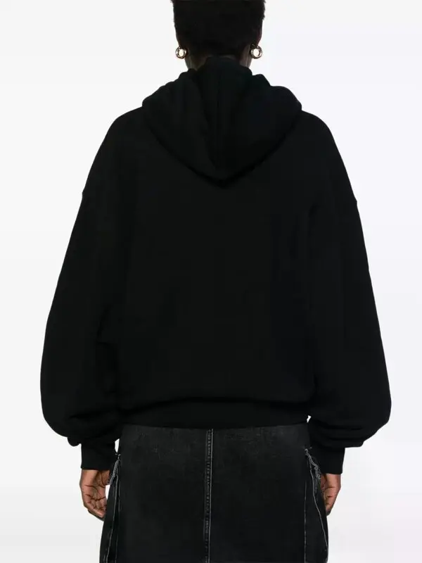Off-White Logo Print Cotton Hoodie