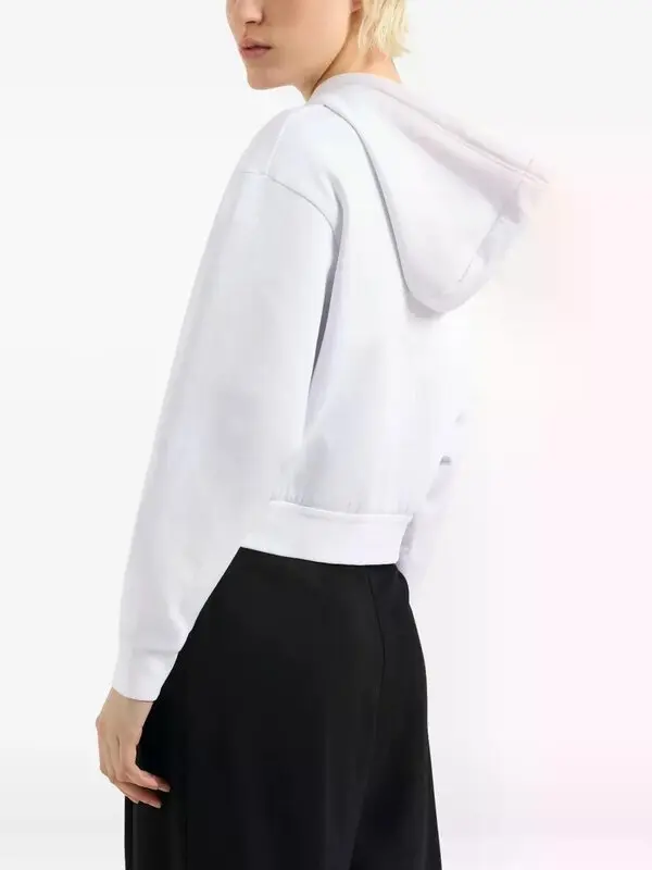 Armani Exchange Zip-up Sweatshirt With Embroidered Logo