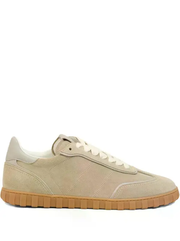 AMI Paris Suede Leather Sneakers - Neutrals