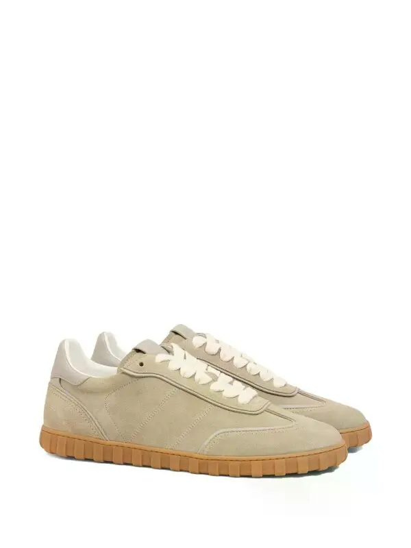 AMI Paris Suede Leather Sneakers - Neutrals