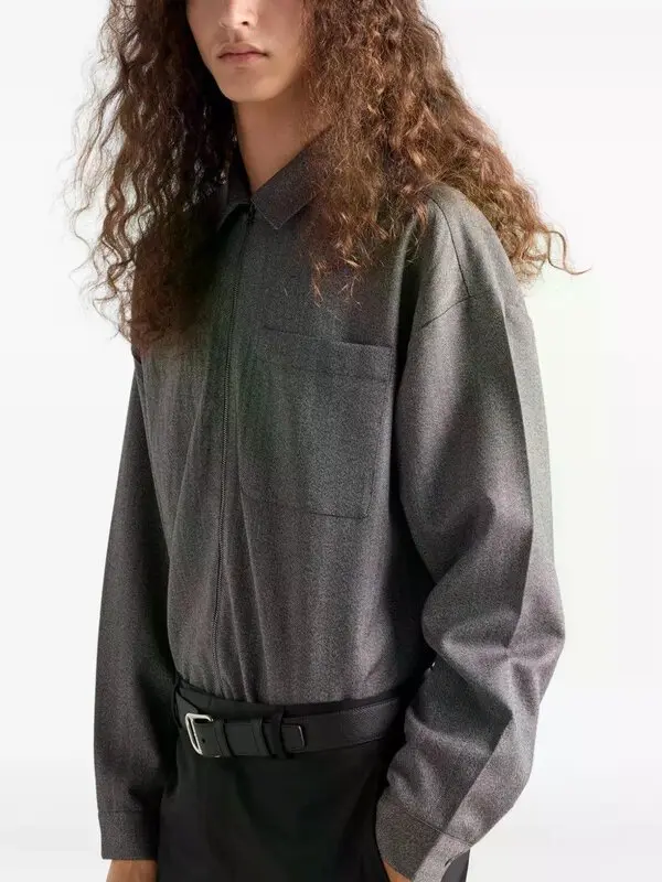 Prada Zip-up Shirt