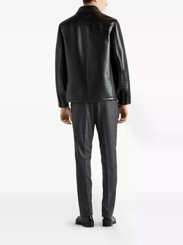 Prada Leather Jacket - Black