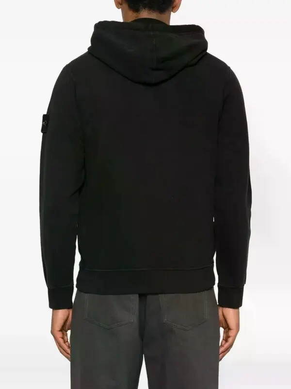 Stone Island Zip-fastening Hoodie - Black