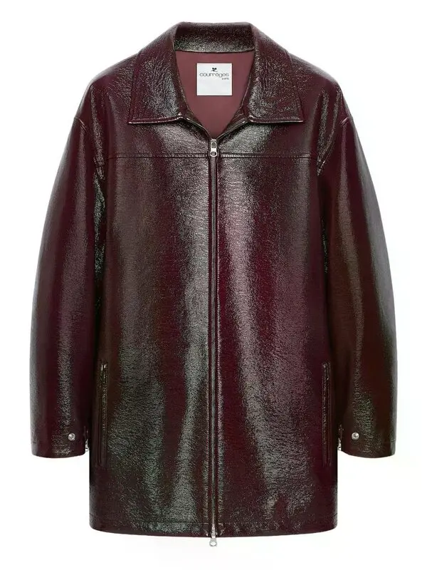 COURREGES Vinyl Belted Jacket
