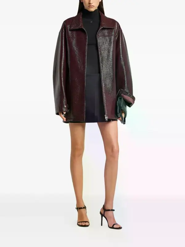 COURREGES Vinyl Belted Jacket