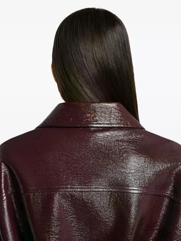 COURREGES Vinyl Belted Jacket