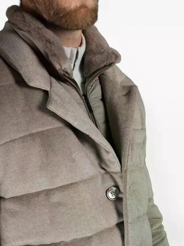 MOORER Buttoned-up Padded Jacket