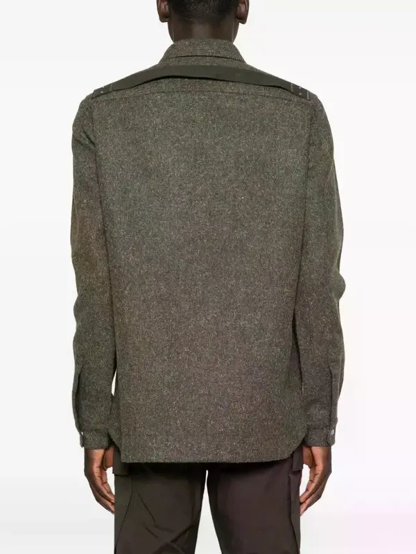 Rick Owens Button-fastening Patch-pocket Shirt - Grey