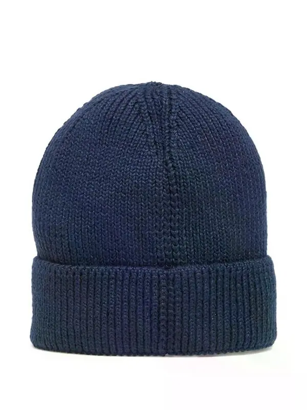 The North Face Logo-patch Cuffed Beanie - Blue