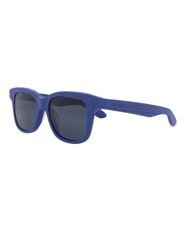 Alexander McQueen Square Rectangle Sunglasses - Blue Blue Blue (am0382s/30013620/008)