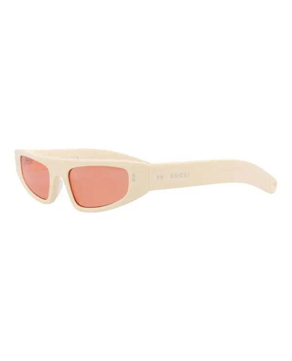 Gucci Cat Eye Sunglasses - Ivory Ivory Red (gg1634s/30014927/007)