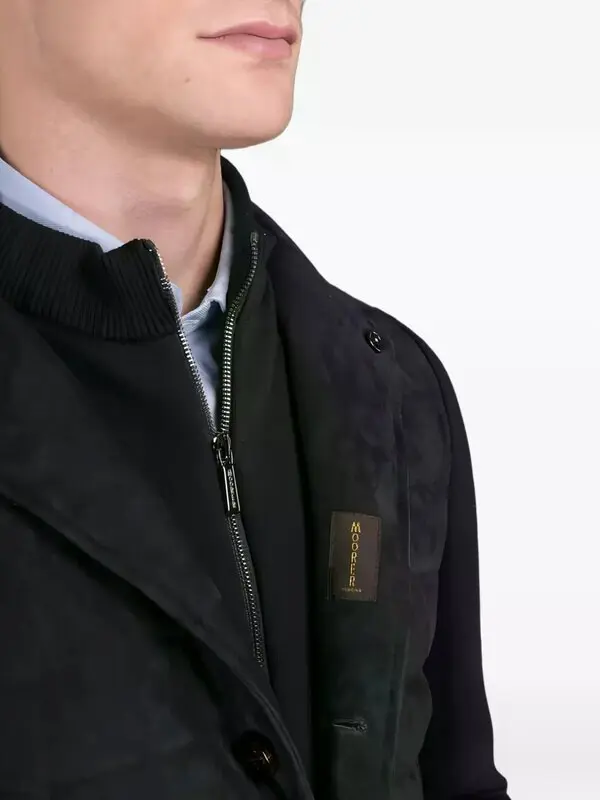 MOORER Buttoned Quilted Blazer