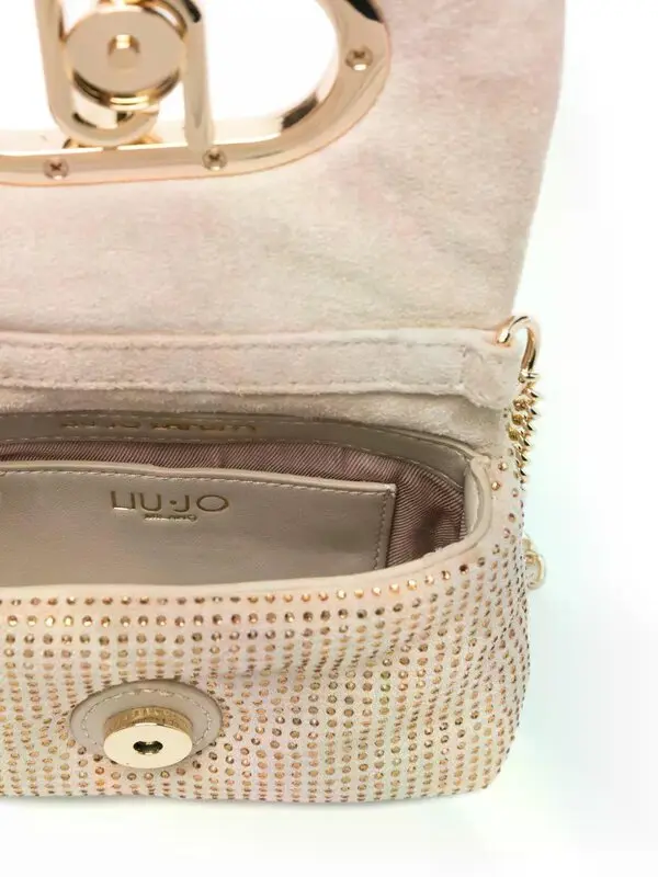 Liu Jo Crystal-embellished Cross Body Bag - Neutrals