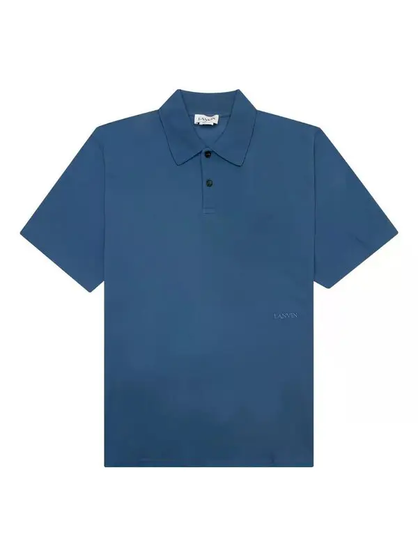 LANVIN Curb-detail Polo Shirt