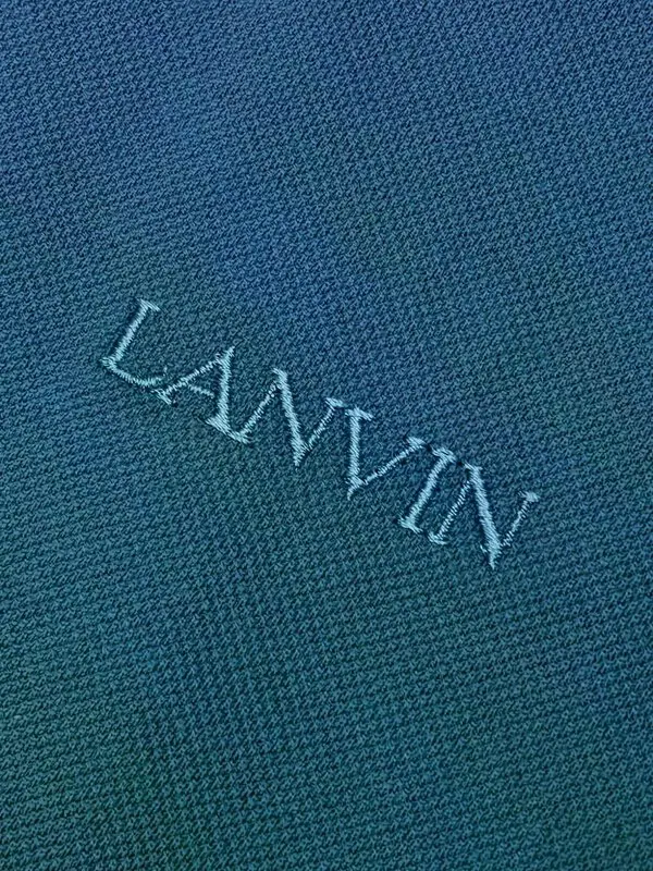 LANVIN Curb-detail Polo Shirt