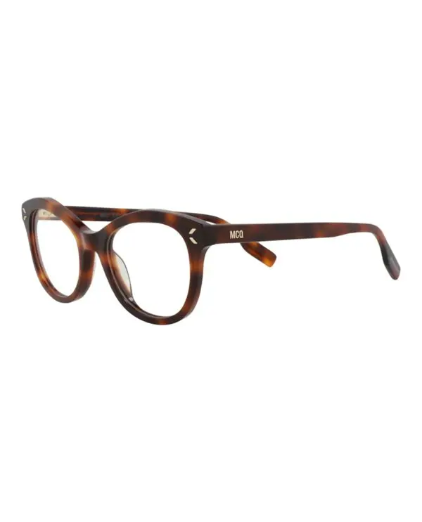 Alexander McQueen Cat Eye Optical Frames - Havana Havana Transparent (mq0330o/30011554/002)