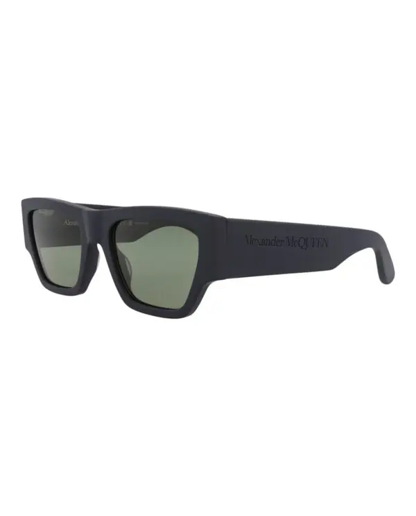Alexander McQueen Square Rectangle Sunglasses - Blue Blue Green (am0393s/30014334/005)
