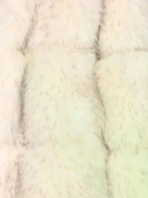 SWORD 6644 Hooded Fur-effect Coat