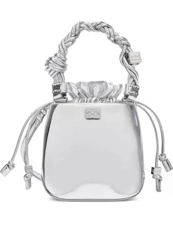 GANNI Mini Bou Twisted-handle Bucket Bag