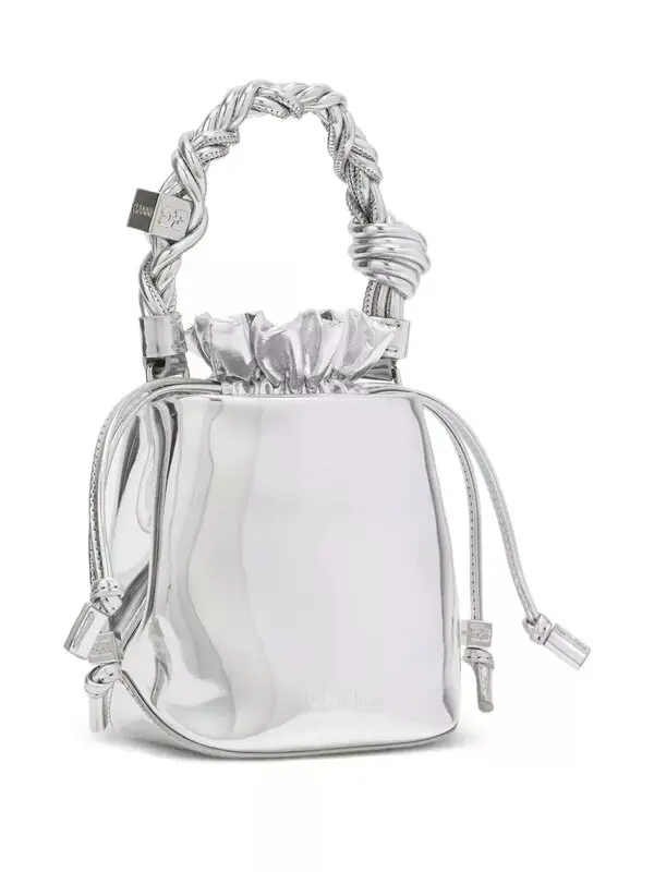 GANNI Mini Bou Twisted-handle Bucket Bag