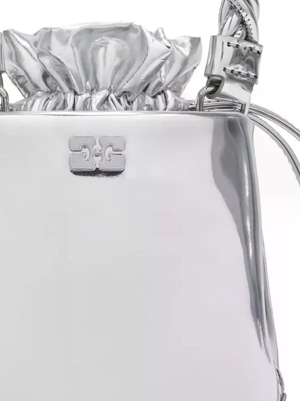 GANNI Mini Bou Twisted-handle Bucket Bag