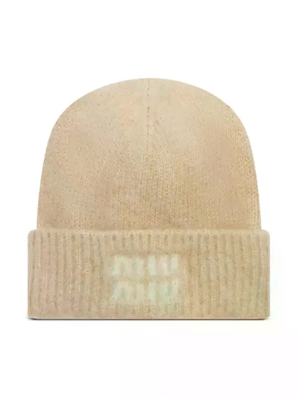 Miu Miu Mohair-wool Hat - Neutrals