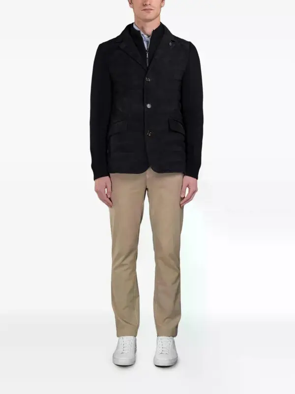 MOORER Quilted Buttoned-up Blazer