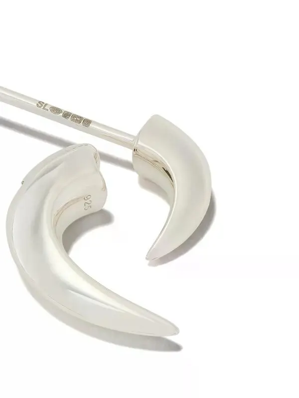 SHAUN LEANE Mini Talon Stud Earrings - Silver