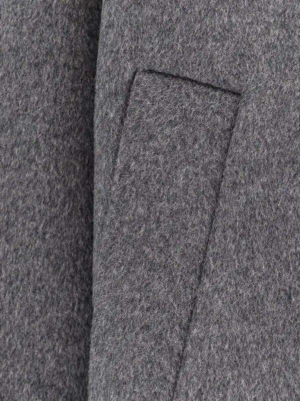 AMARANTO Wool-cashmere Blend Overcoat - Grey