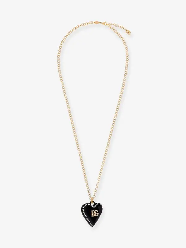 Dolce & Gabbana Metal Necklace With Rhinestones - Gold