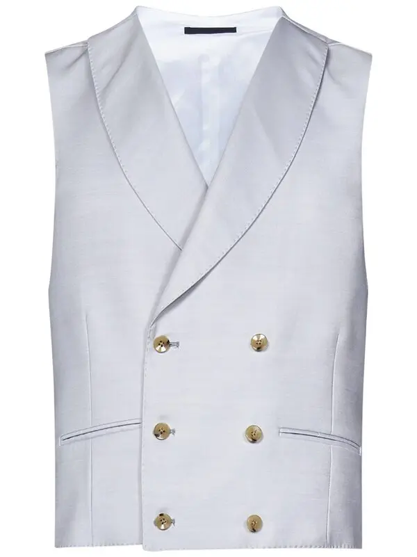 FRANZESE COLLECTION Double-breasted Waistcoat - Grey