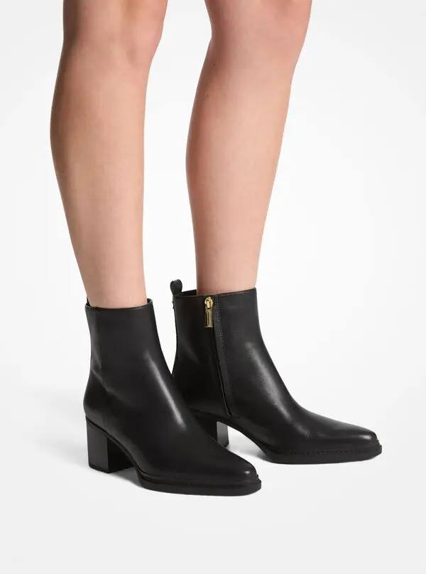 Michael Kors Lex Leather Boot - Black