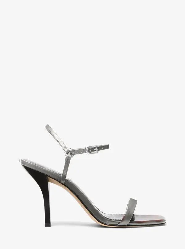 Michael Kors Selina Burnished Leather Sandal