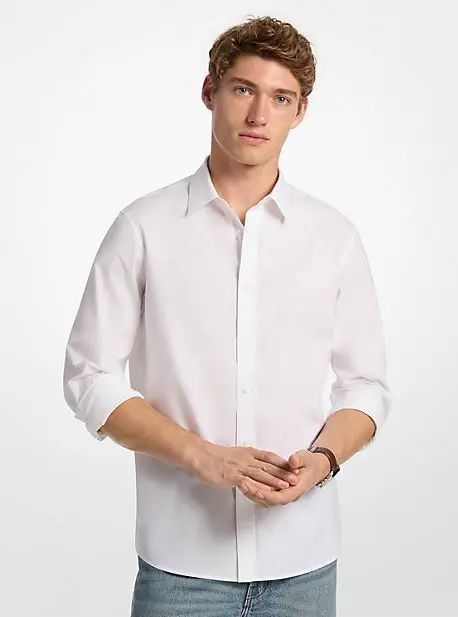 Michael Kors Stretch Cotton Shirt - White