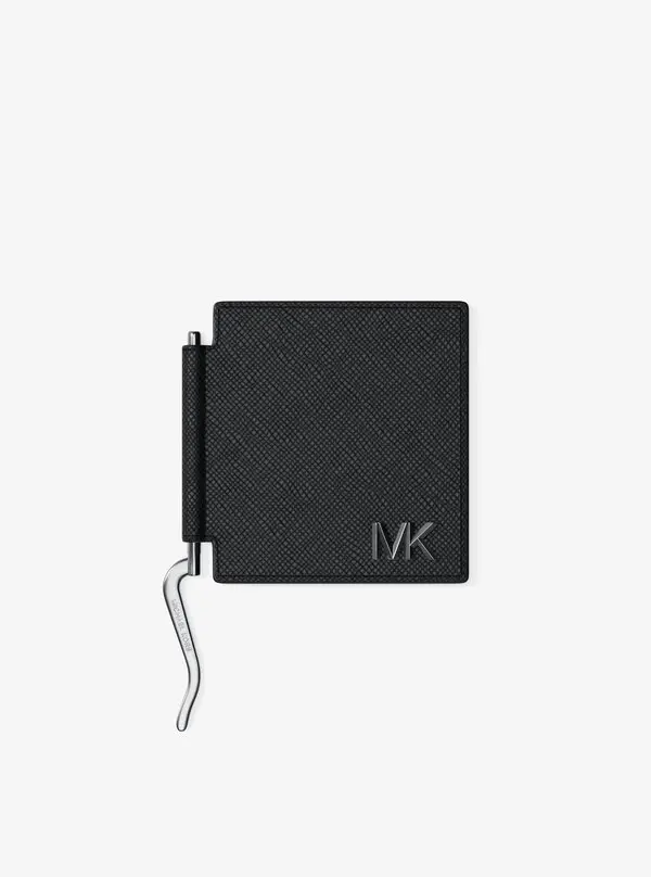 Michael Kors Edison Scratch-resistant Leather Card Case With Money Clip In By