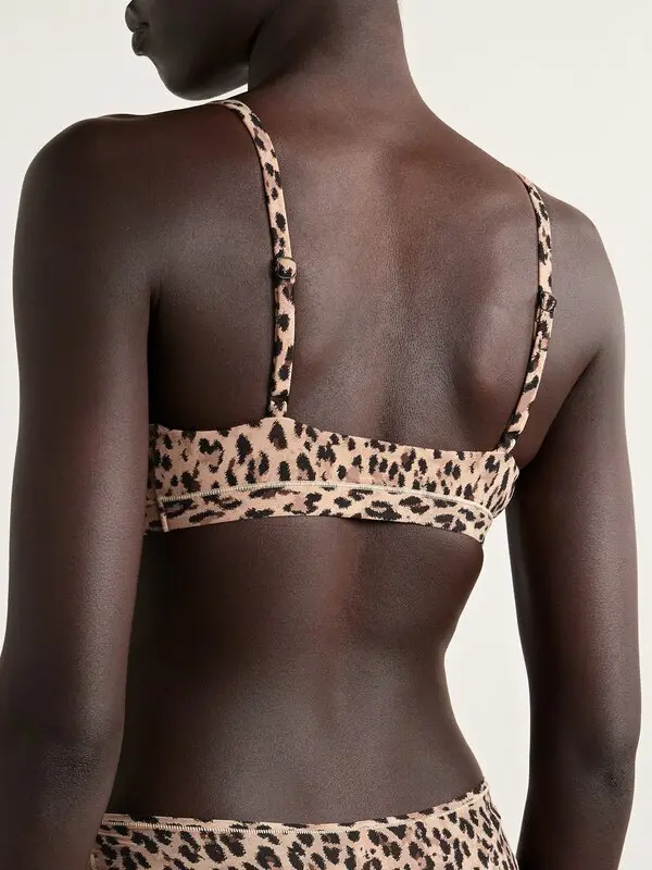 SKIMS Fits Everybody Triangle Bralette - Animal Print