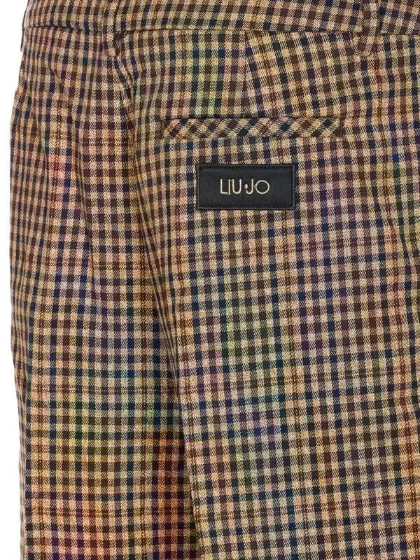 Liu Jo Chequered Trousers
