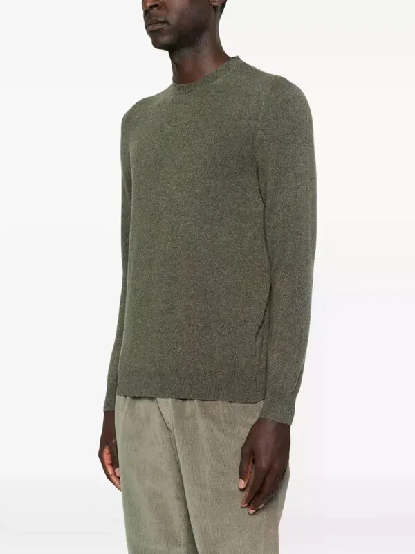 Fedeli Round-neck Sweater - Green