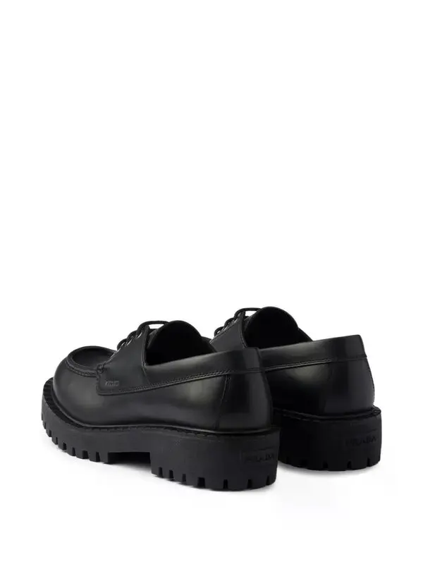 Prada Leather Lace-up Derby Shoes